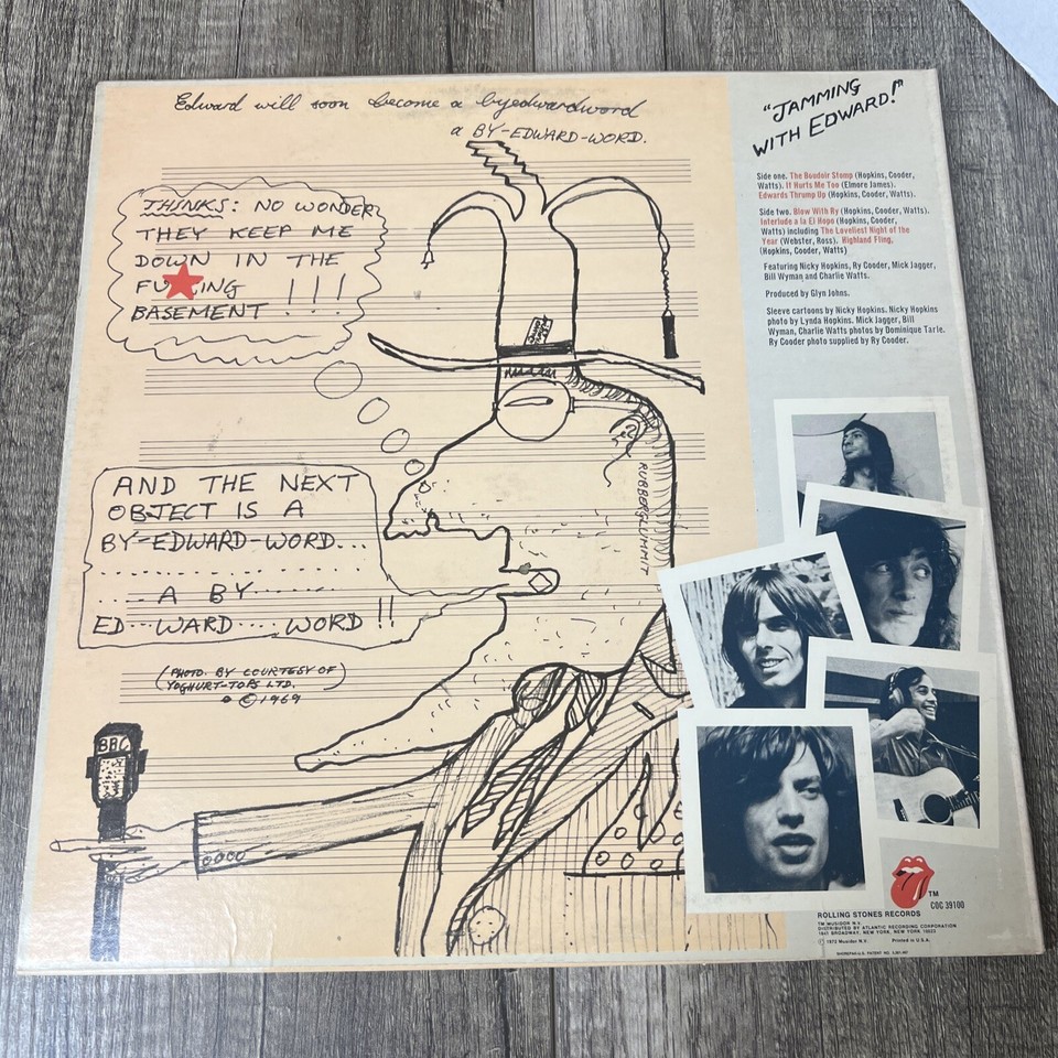 Rolling Stones Jamming With Edward Mick Jagger 1972 LP Vinyl Record ...