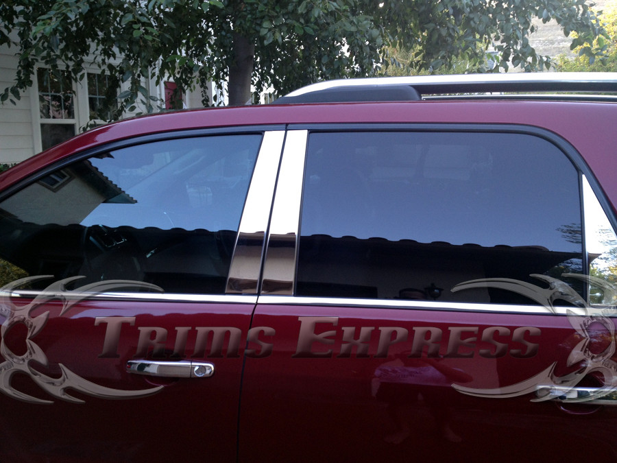 2007-2016 GMC Acadia 4Pc Chrome Window Sill Trim Stainless Steel ...