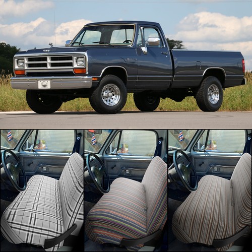For Dodge W250 W150 W100 Old Truck Saddle Blanket Bench Seat Covers ...