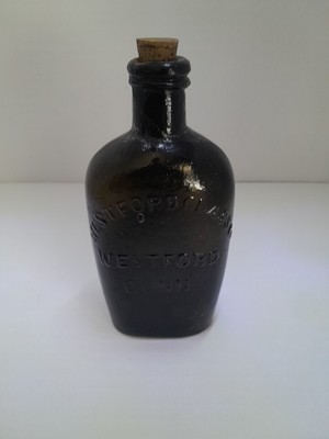 Westford Glass Co Pint Flask With Possible Repair | eBay