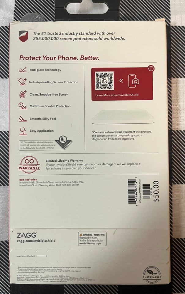 ZAGG New IPhone 6.7 Glass Screen Saver 849944078542| eBay