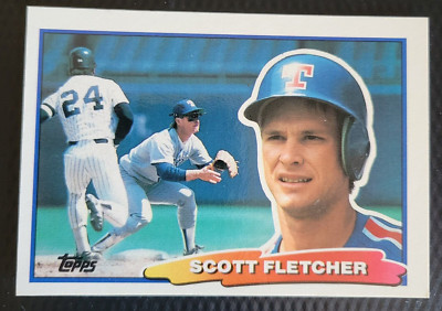 1988 Topps Big SCOTT BRIAN FLETCHER Texas Rangers MLB Baseball Card #19 ...