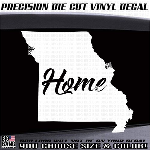 Missouri MO Home State Vinyl Decal Sticker Fancy Script Calligraphy Car ...