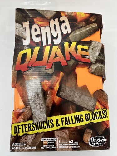 Jenga Quake Board Game Hasbro Gaming Earthquake Shaking Vibrating RARE ...