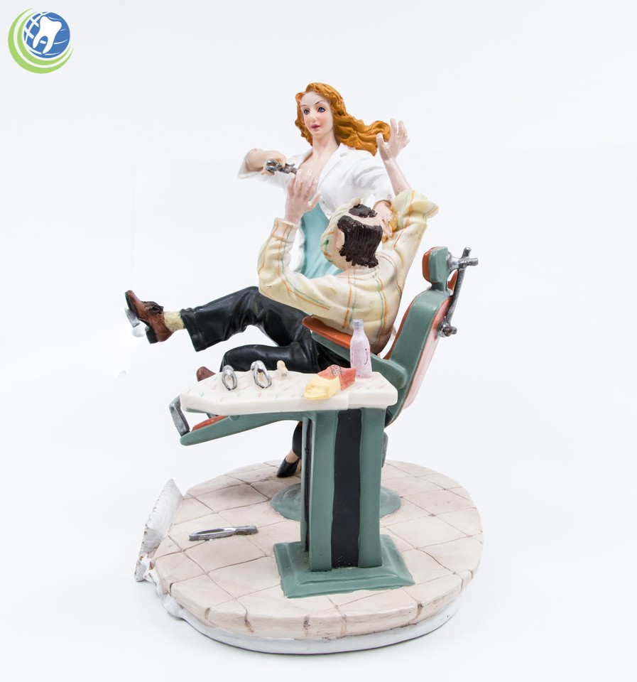 Female Blonde Dentist Hygienist Large 3D Office Decorative Figurine ...