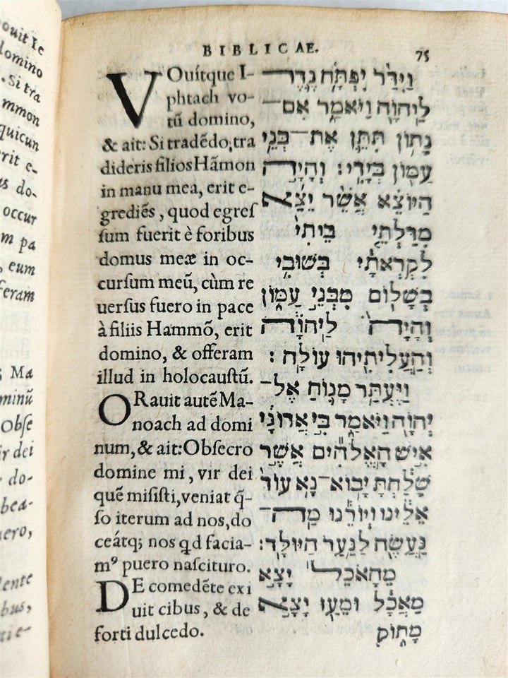 1554 BIBLE in Hebrew Latin & Greek antique SCARCE | eBay
