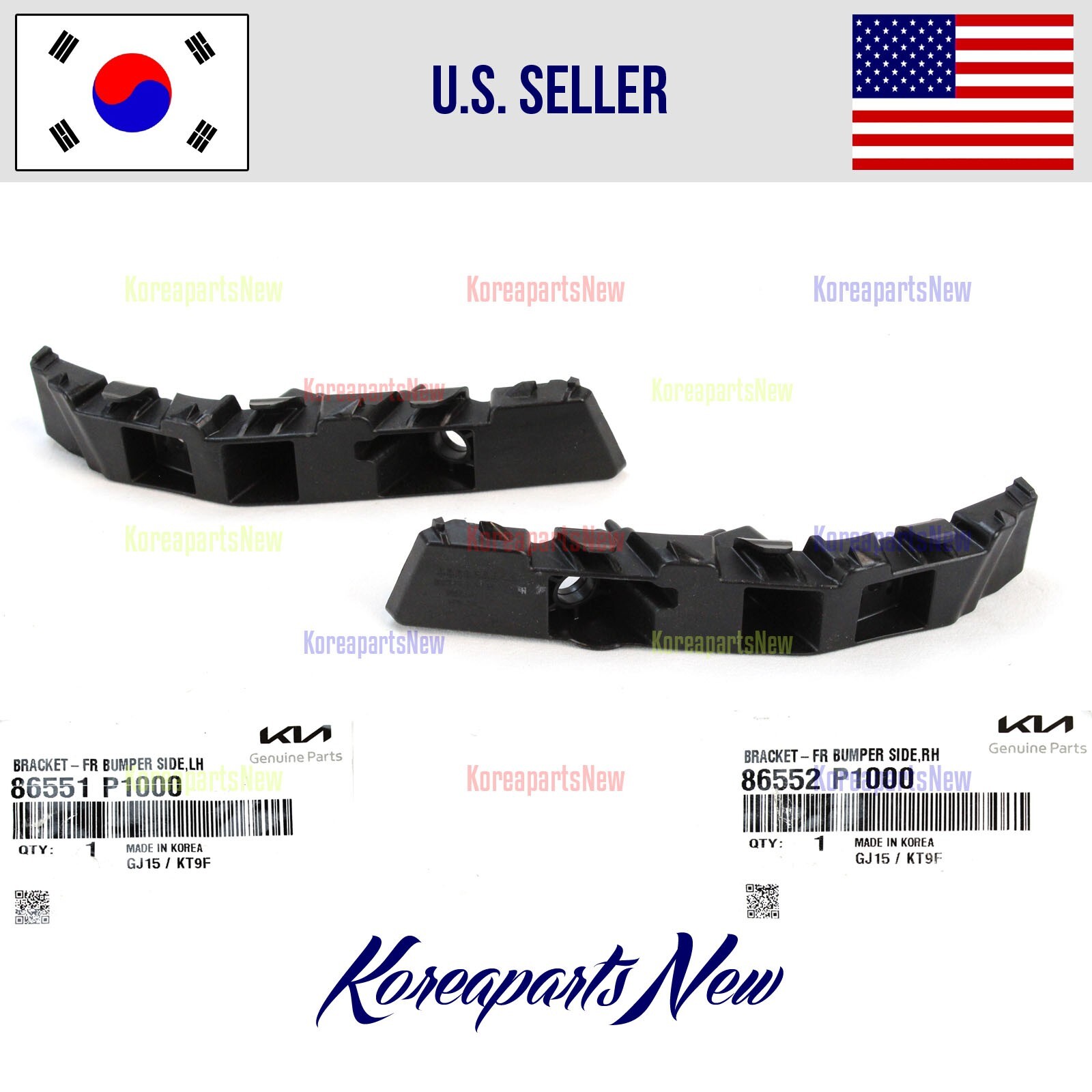 FRONT Bumper Bracket Retainer Left + Right 2pcs ⭐OEM⭐ Kia Sportage 2023 ...