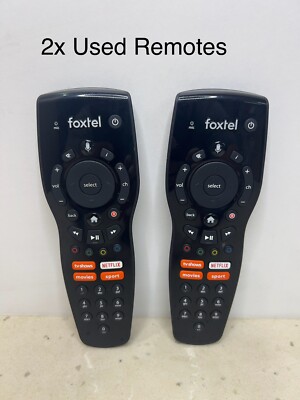 2x Genuine USED Foxtel IQ5 -IQ4 -IQ3 Voice Bluetooth Remote Control | eBay