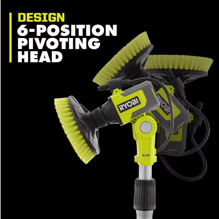 RYOBI ONE+ 18V Cordless Soap Dispensing Scrubber (Tool Only) | eBay