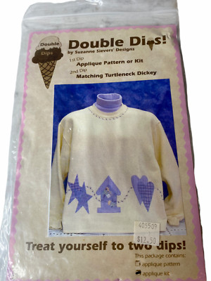 1st Dip by DOUBLE DIPS APPLIQUE PATTERN FOR SWEATSHIRT UNCUT | eBay