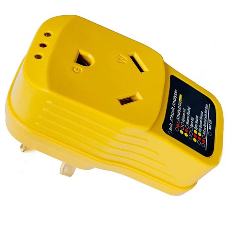 Adapter Circuit Analyzer 30-Amp RV Surge Protector Wiring Trailer Power ...