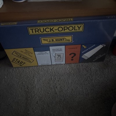 New Sealed J.B. Hunt TRUCK-OPOLY Monopoly Board Game Trucking Freight ...