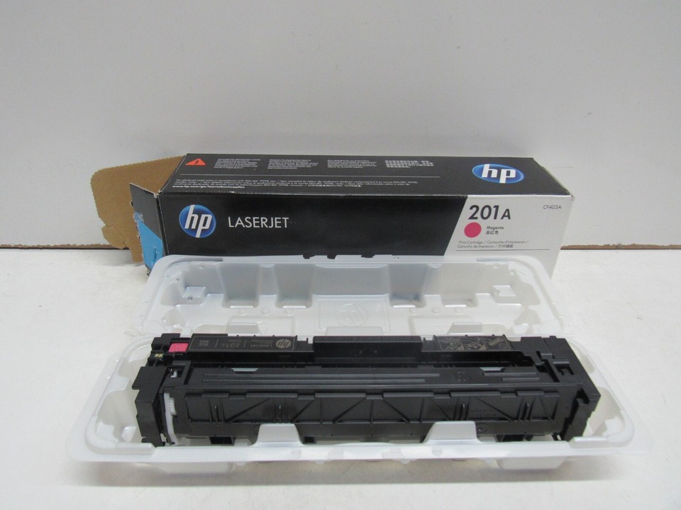 GENUINE HP CF403A (201A) MAGENTA TONER CARTRIDGE | eBay