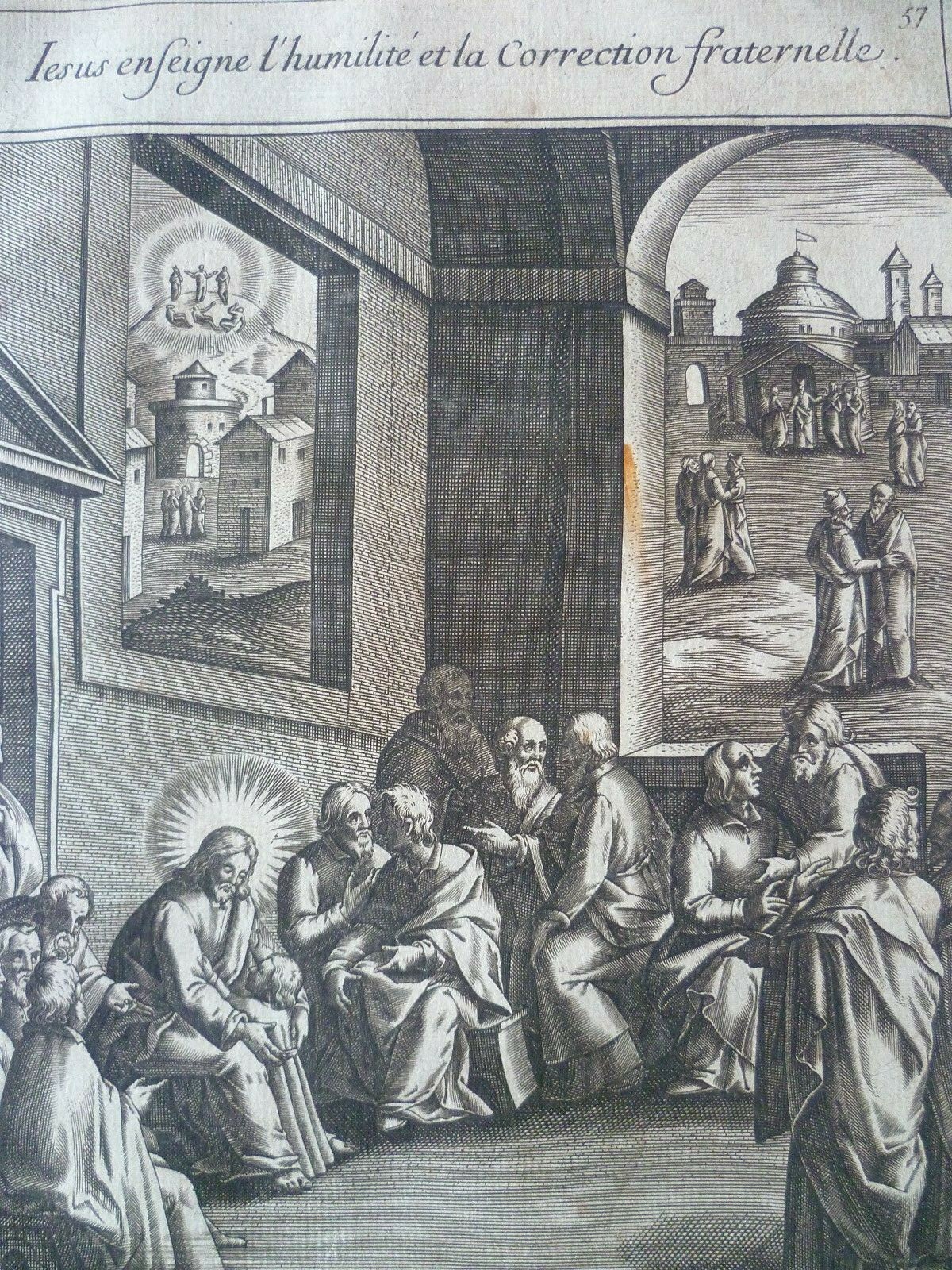 N° 57 JEAN MATHIEU OU MATHEUS (1590-1672) GRAVURE XVIIe JESUS CHRIST | eBay