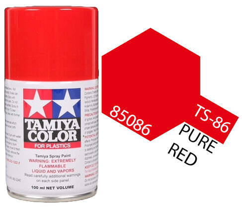 Tamiya 85086 TS-86 Pure Red Lacquer Spray Paint 100ml TAM85086 - US | eBay