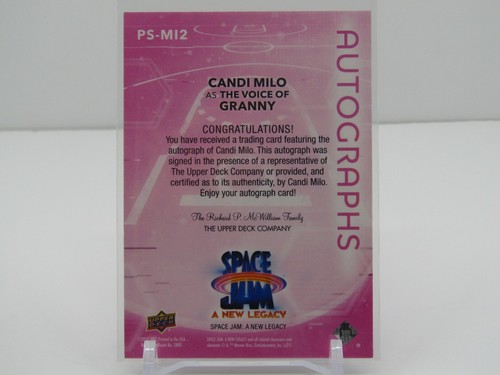 CANDI MILO 2021 UPPER DECK SPACE JAM A NEW LEGACY " GRANNY" AUTOGRAPH ...