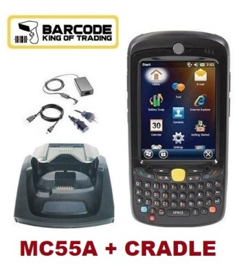 Motorola MC55A Handheld, 2D/1D Barcode Scanner, WiFi, WM6.5 + Cradle!🔥⭐ ...