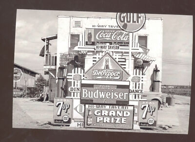 REAL PHOTO CRYSTAL CITY TEXAS GAS STATION GREAT SIGNS POSTCARD COPY | eBay