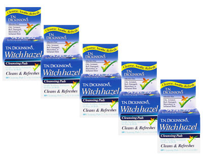 T.N. Dickinson's Witch Hazel Astringent Cleansing Pads 60 Count - Pack ...