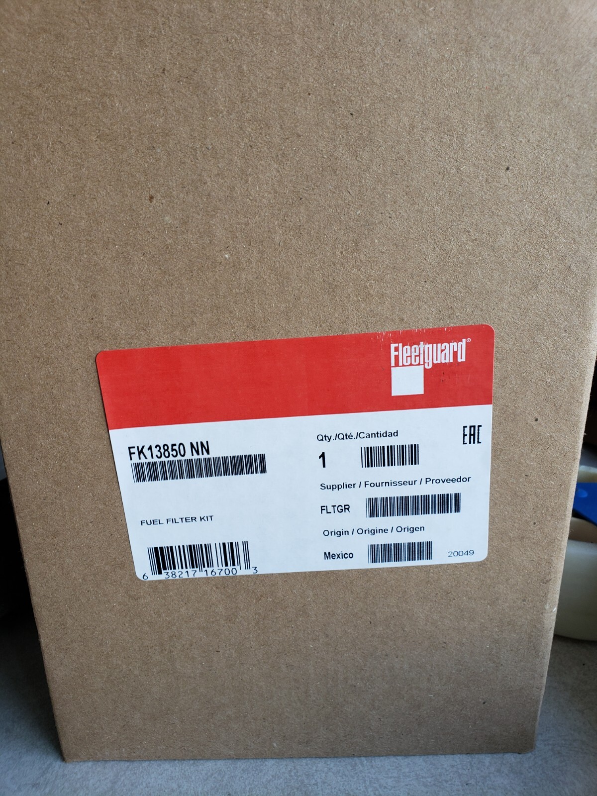 FLEETGUARD FK13850NN - Cross reference fuel filters