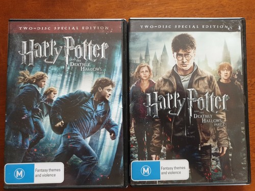 Harry Potter and the Deathly Hallows Part 1 and 2 DVDs 9325336120217| eBay
