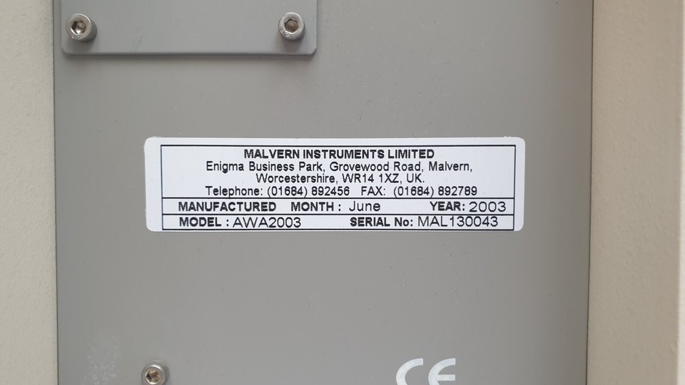 Malvern Mastersizer 2000 with Hydro 2000P Module and Accessories | eBay