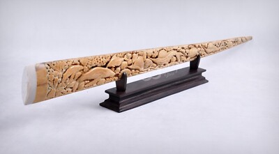 Swordfish Bill Real Marlin Bone Carved Nautical Sea 30'' Antique ...