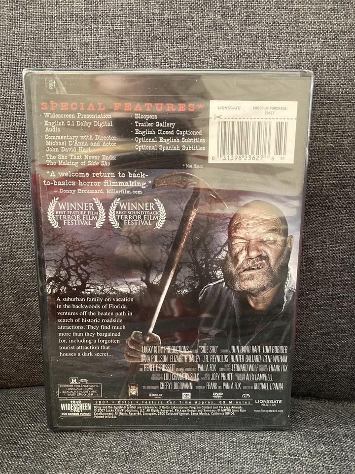 Side Sho (DVD, 2008) John David Hart, Michael D'Anna, Widescreen ...