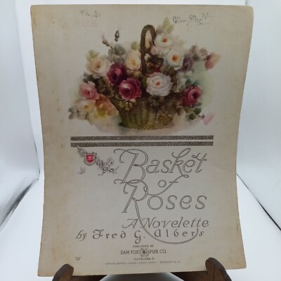 Antique Sheet Music, Basket of Roses A Novelette by Fred G Albers, Sam ...
