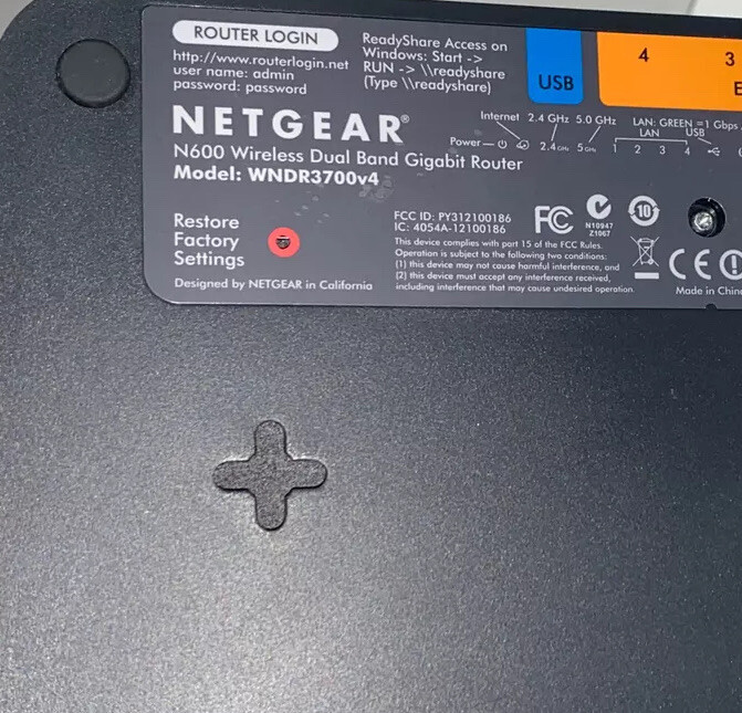 Netgear N600 300 Mbps 4-Port Gigabit Wireless N Router (WNDR3700 ...