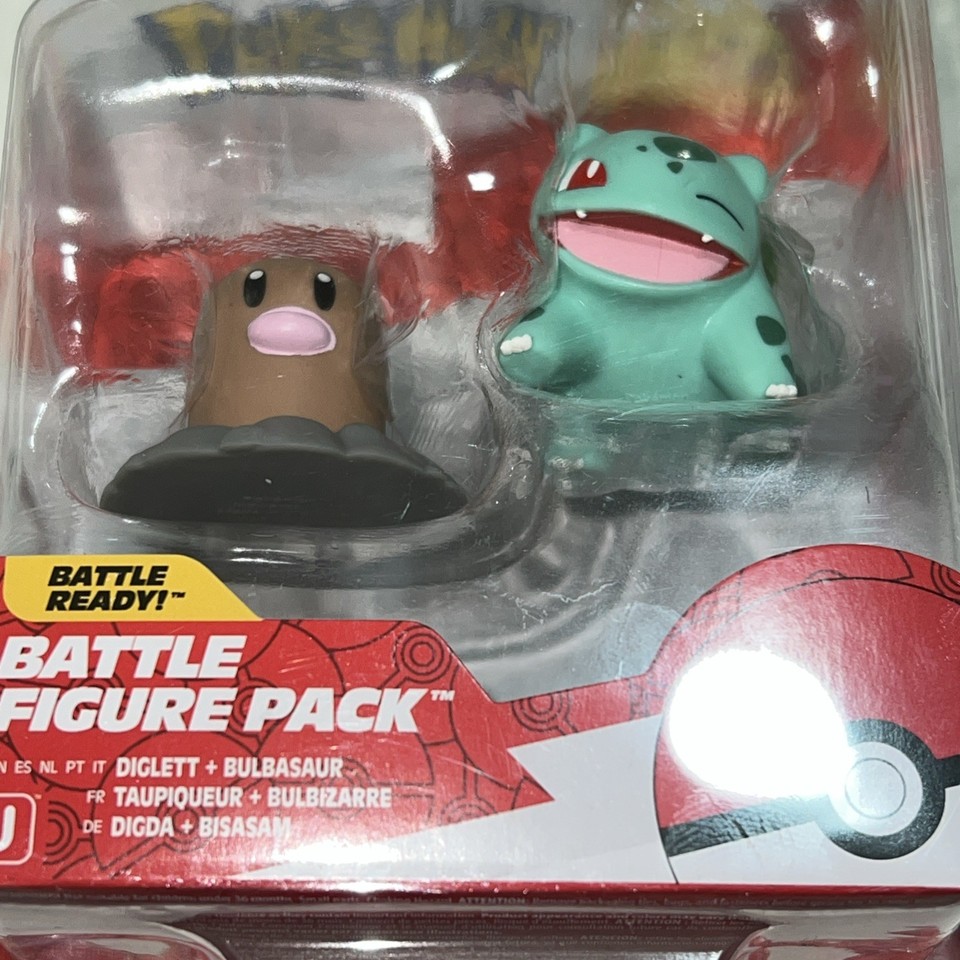 NIB-Jazwares Pokemon Diglett & Bulbasaur Battle Figure 2-Pack-NEW | eBay