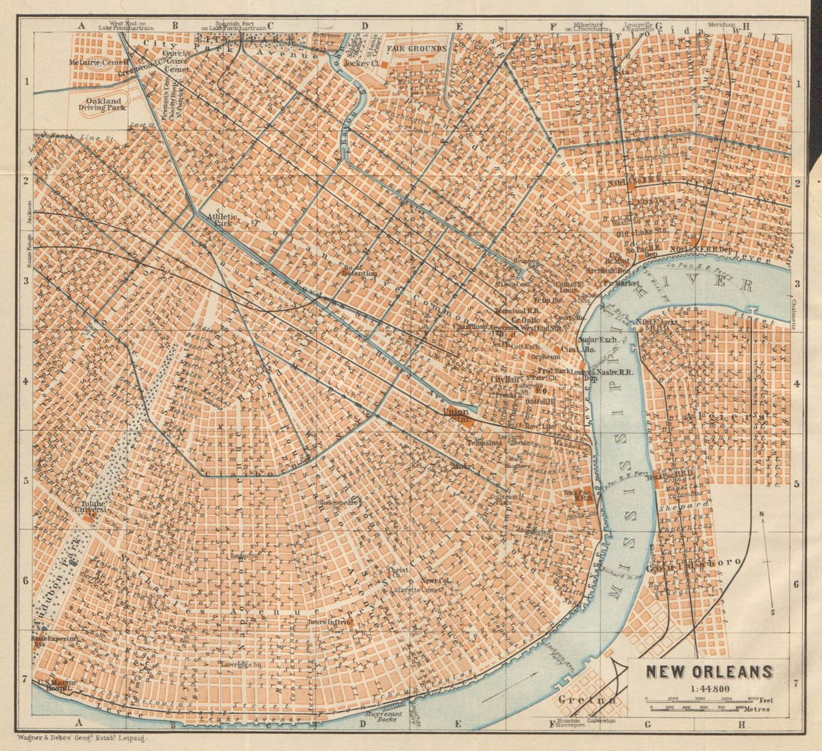 New Orleans Downtown Map