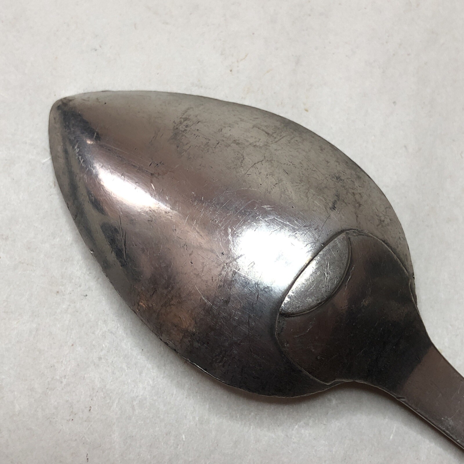 Large Rare Antique 18th Century Solid Pewter Signed JR. Spoon 1700's 8. ...