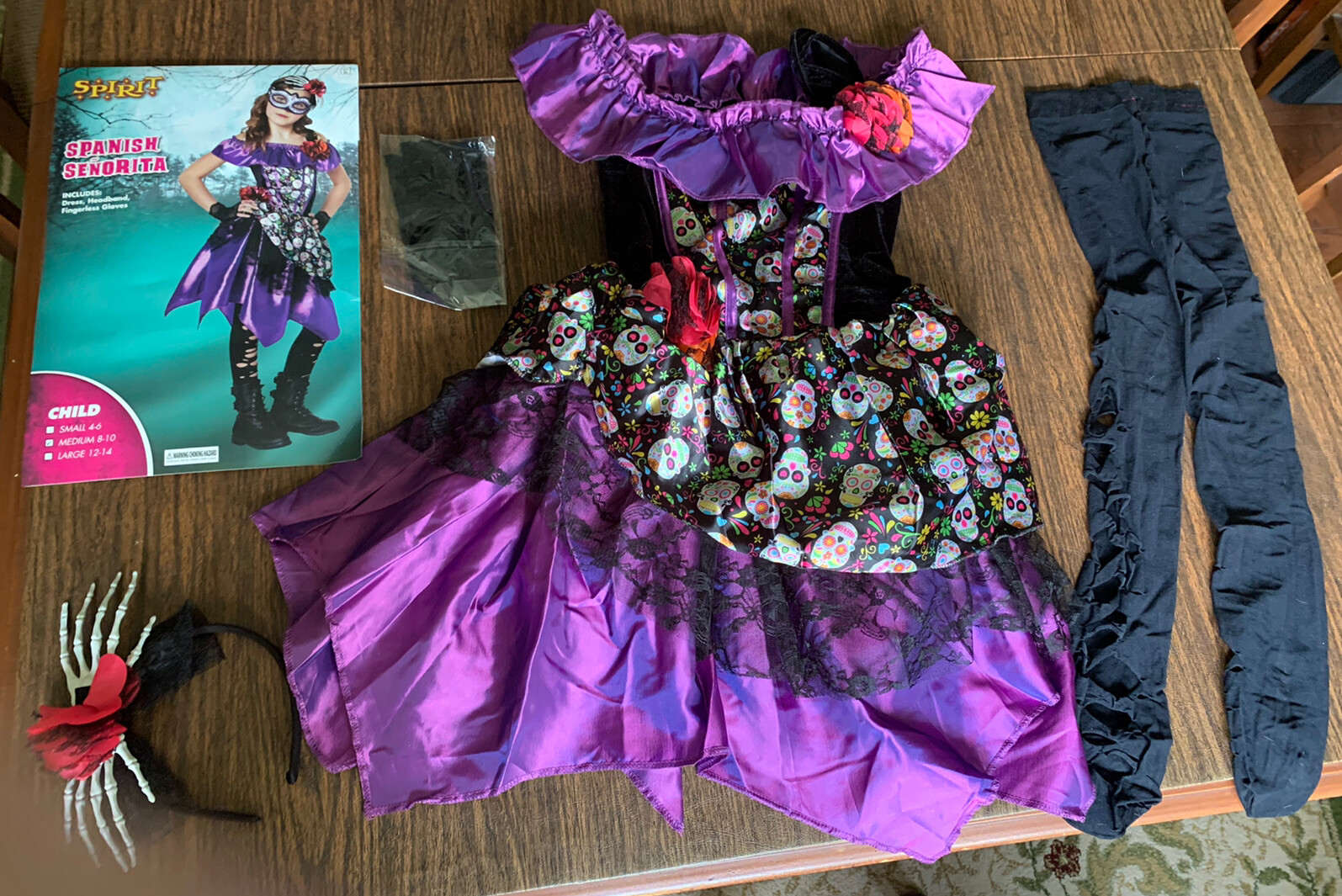 Spanish Senorita Halloween Costume Child Medium - Gem
