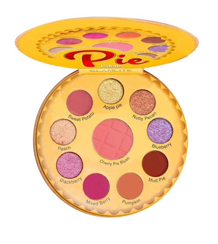 GlamLite Pie Makeup eyeshadow and blush Palette New in box shimmer and ...