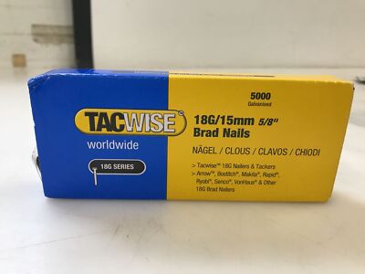 TACWISE 0394 Clou à tête immergée Brad type 18G / 15 mm, galvanisé ...