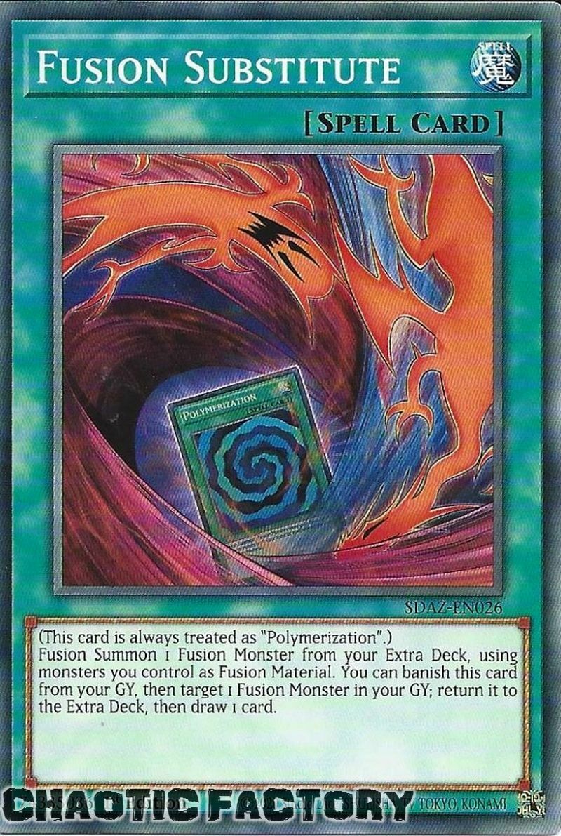 YUGIOH SDAZ-EN026 Fusion Substitute Common 1st Edition NM | eBay