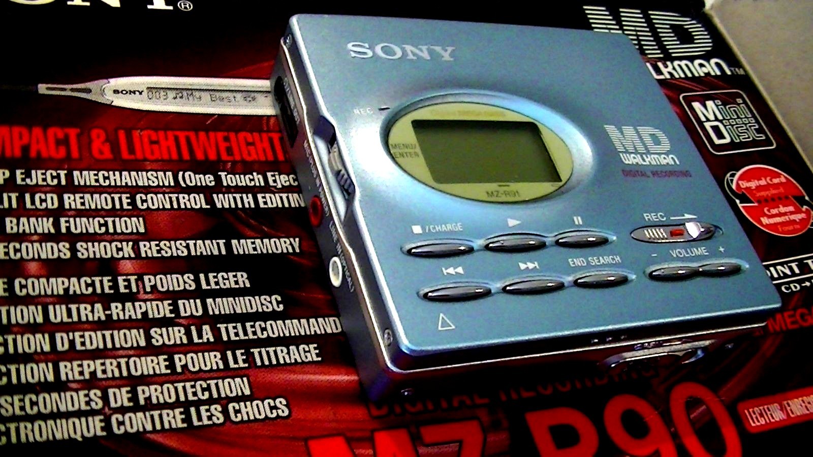 VINTAGE SONY MINIDISC WALKMAN RECORDER MODEL MZ-R91 | eBay