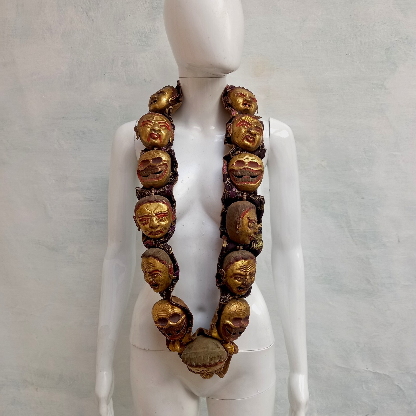 antique necklace ritual ethnic tribal buddhist tibeta… - Gem