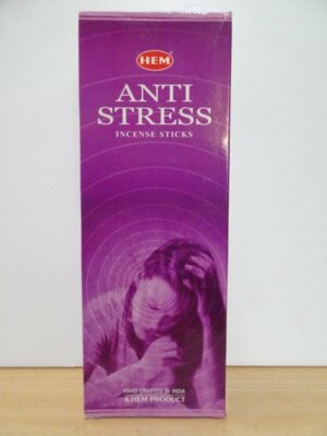 Anti Stress ~ Incense Sticks HEM (Full Box) 120 Sticks ~ 6 Hex Packets ...