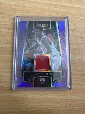 2016 Panini Select Jimmy Butler #PATCH PURPLE /99 Prizm Game Worn ...