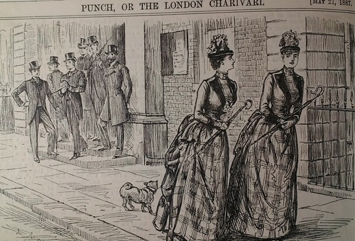 1887 Antique Illustration Print Original Rare VHTF Punch Mag Fashion ...