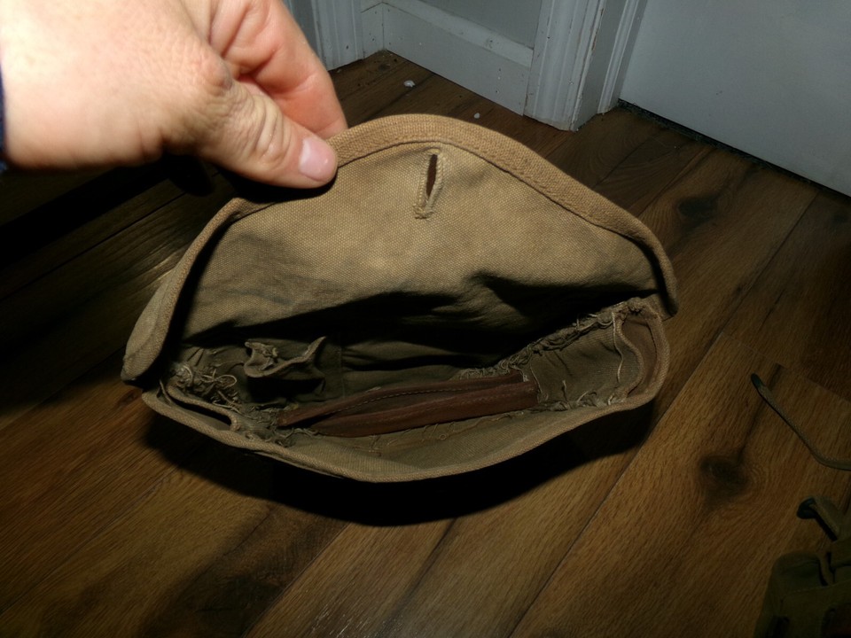 Antique Long 1918 WW1 US M1910 Haversack Pack WWI Khaki Mess kit Meat ...