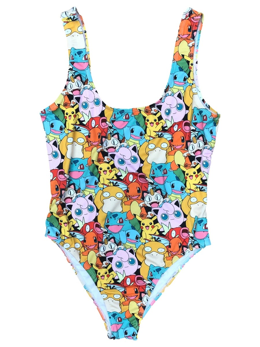 Pokemon Bathing Suits Printed Swimsuit Neon Green/Pokémon Kids