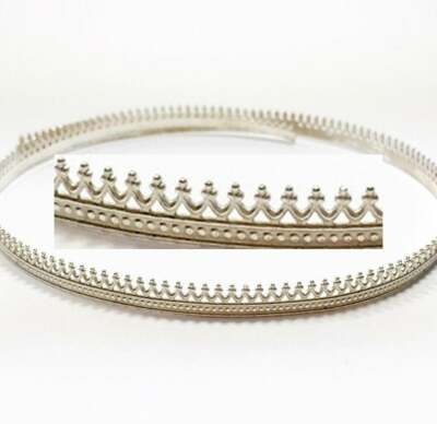 12 inch Gallery Pattern wire - 5.2mm Sterling silver 935 Decorative ...