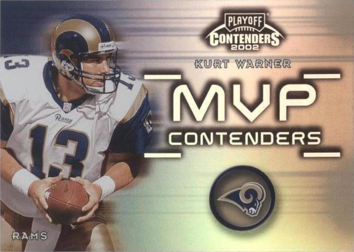 2002 Playoff Contenders - Mvp Contenders Kurt Warner #MVP-6 for sale ...