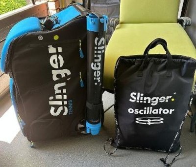 Slinger Tennis Ball Machine, includes charger and oscillator excellent ...