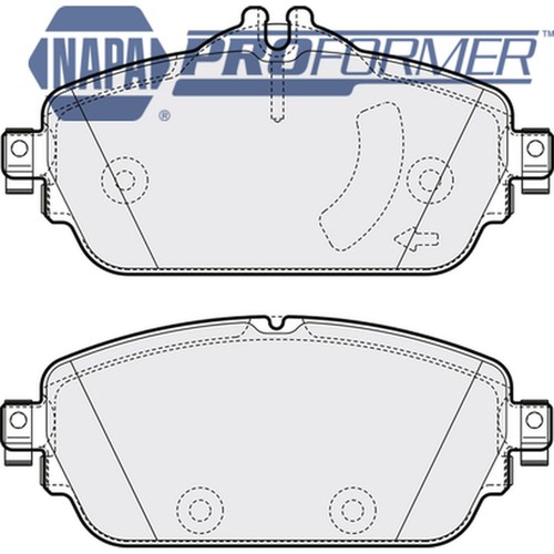Brake Pads Set For Mercedes E-Class S213 E 200 d NAPA Proformer Front ...