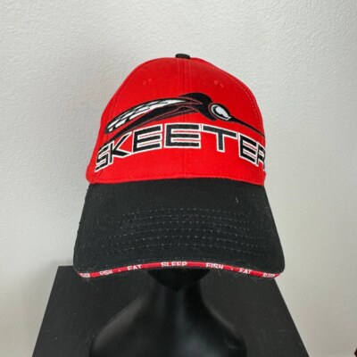 Skeeter Performance Fishing Boats Hat Cap Red Adjustable Fish Eat Sleep ...