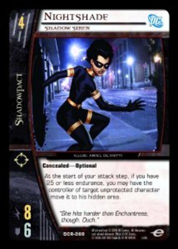 VS System: Nightshade, Shadow Siren - Foil [Played] DC Infinite Crisis ...